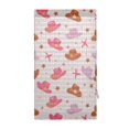 Cartoon Cowboy Hat Pattern Door Curtain Sheer Privacy Light Filtering ...