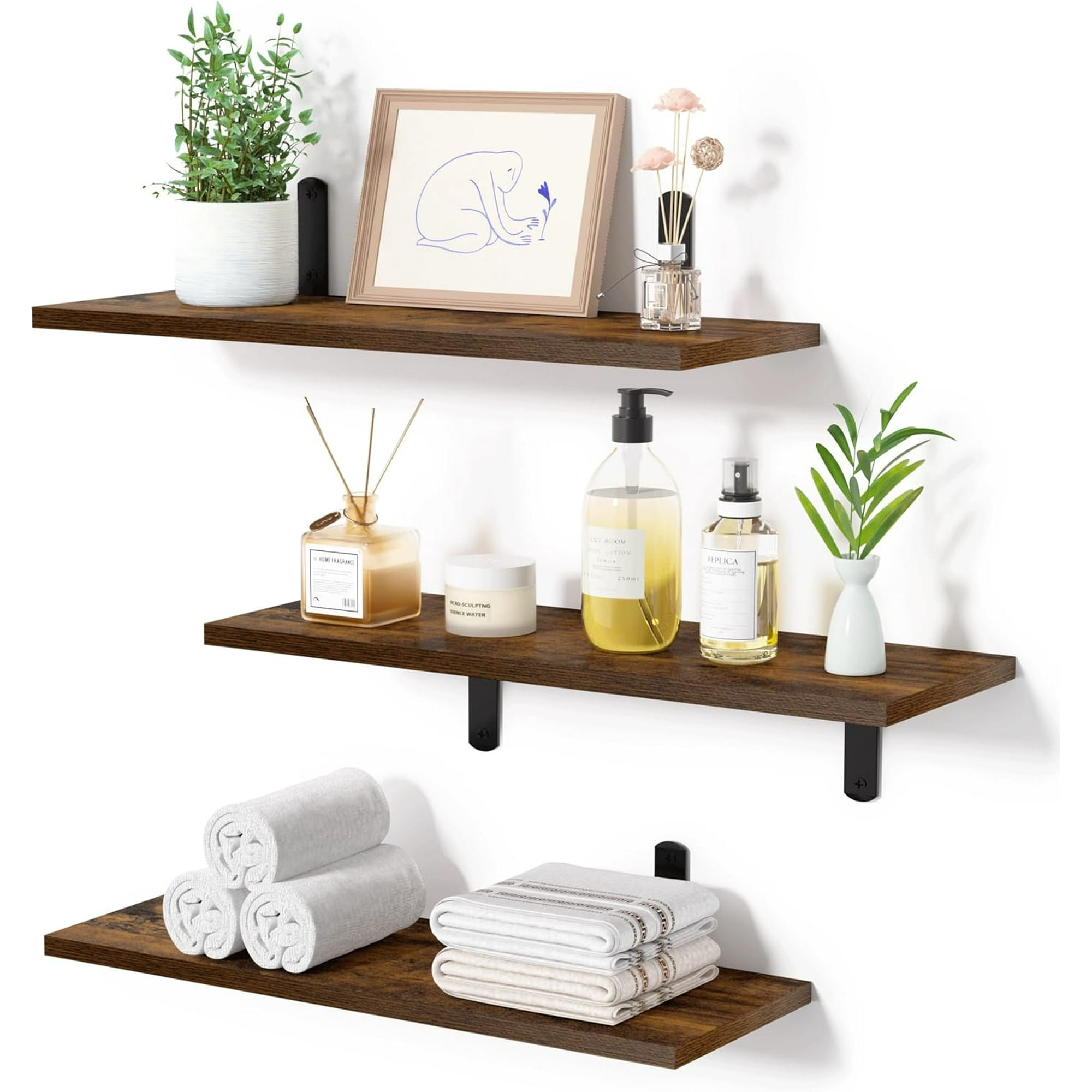 Click here for Biwat Floating Shelves For Wall Decor Storage  Wal... prices