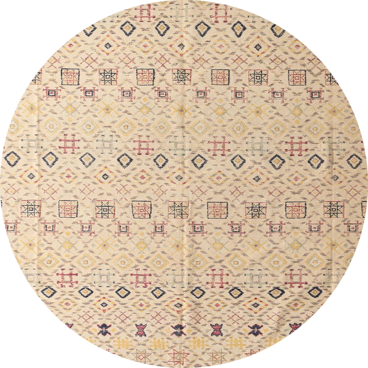 Ahgly Company Indoor Round Abstract Light Copper Gold Solid Area Rugs ...