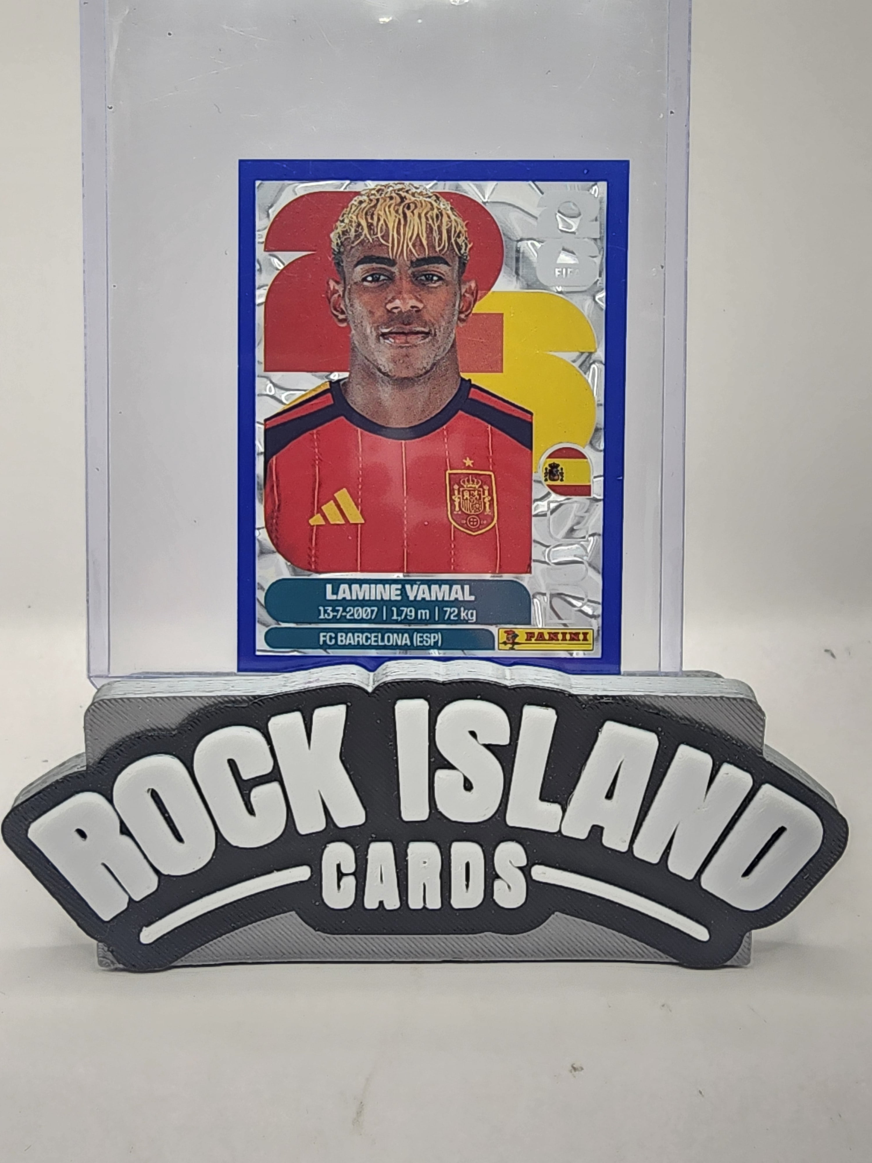 2026 Panini FIFA World Cup Sticker Lamine Yamal #ESP 15 Blue Crumple ...