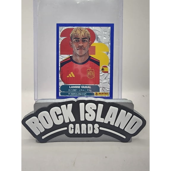 2026 Panini FIFA World Cup Sticker Lamine Yamal #ESP 15 Blue Crumple ...