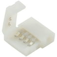ABI 10mm 4-pin Solderless Clip-on Coupler Connector for 5050 RGB LED ...