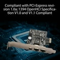 PCI Express x1 PCI-E FireWire 1394a IEEE1394 Controller Card 3 Port ...