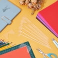 8Pcs Acrylic Measuring Tool Sets for DIY Book Binding Clear 19.9x3x0 ...
