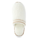 Joyspun Women's Cushioned Teddy Fleece Platform Clog Slippers with ...