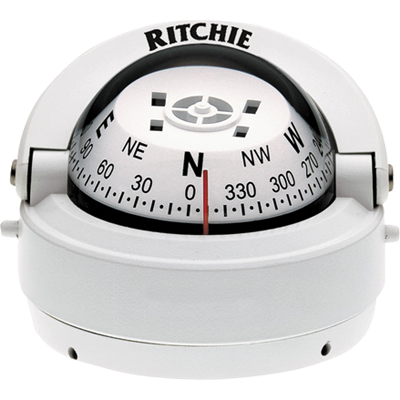 RITCHIE COMPASSES S-53W Compass, Surface Mount, 2.75" Dial, Wht ...