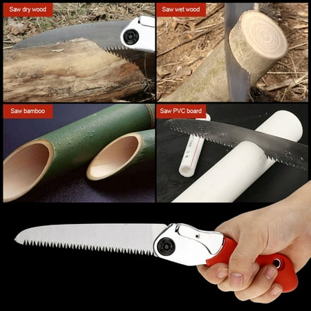 Qiilu Foldable Portable Manual Pruning Saw with Anti-slip Handle ...