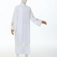 BLESSUME Catholic Church Priest Clergy White Linen Lace Pleated ...