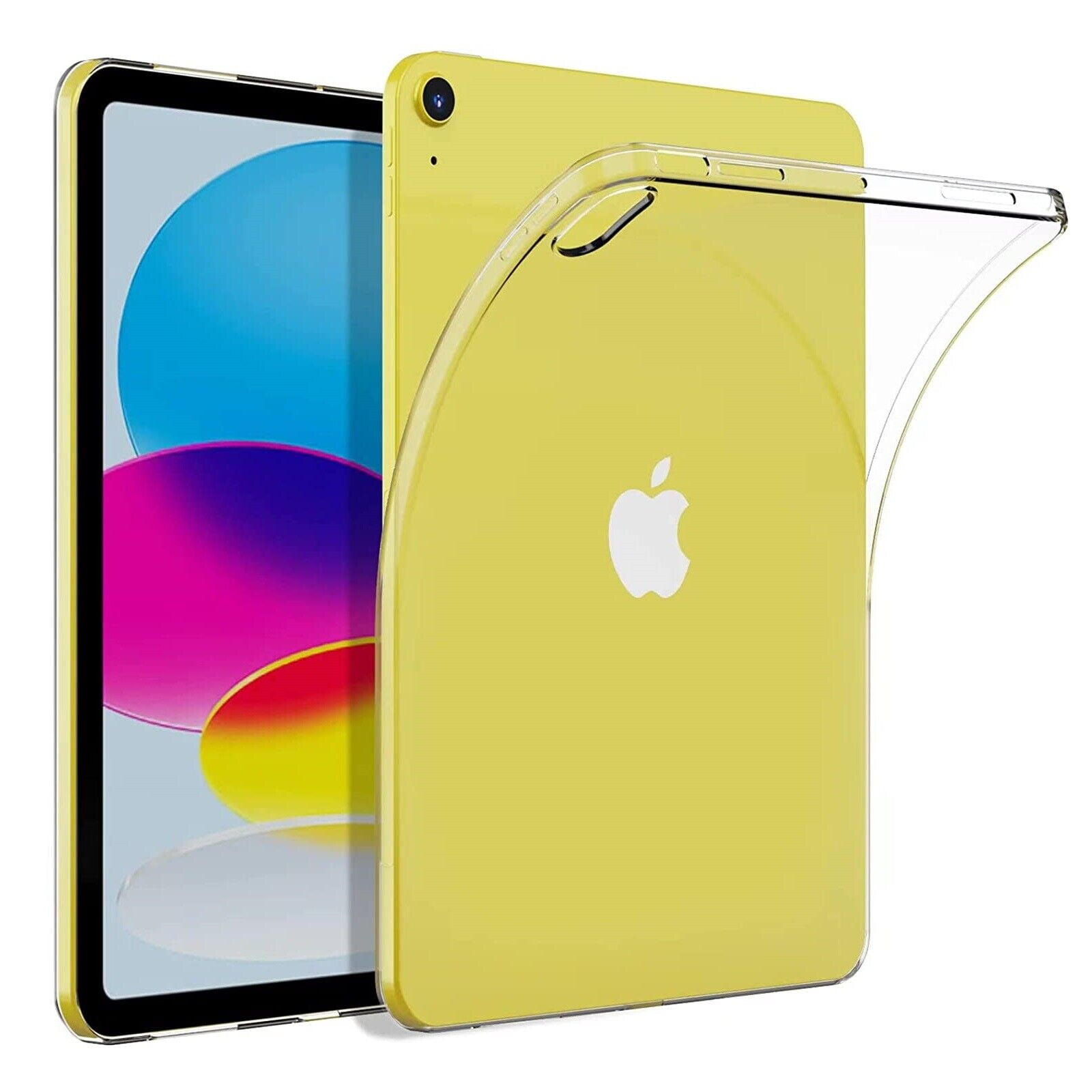 BISEN For iPad 10.9 (10th Gen, 2022) Case, Clear TPU Protective Cover ...