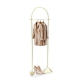 Clothing Rack Portable Gold Coat Rack Stylish Gold Freestanding Rack W ...
