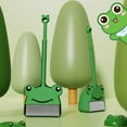 Small Broom with Dustpan for Kids Small Cleaning Set Toys–Frog Green ...
