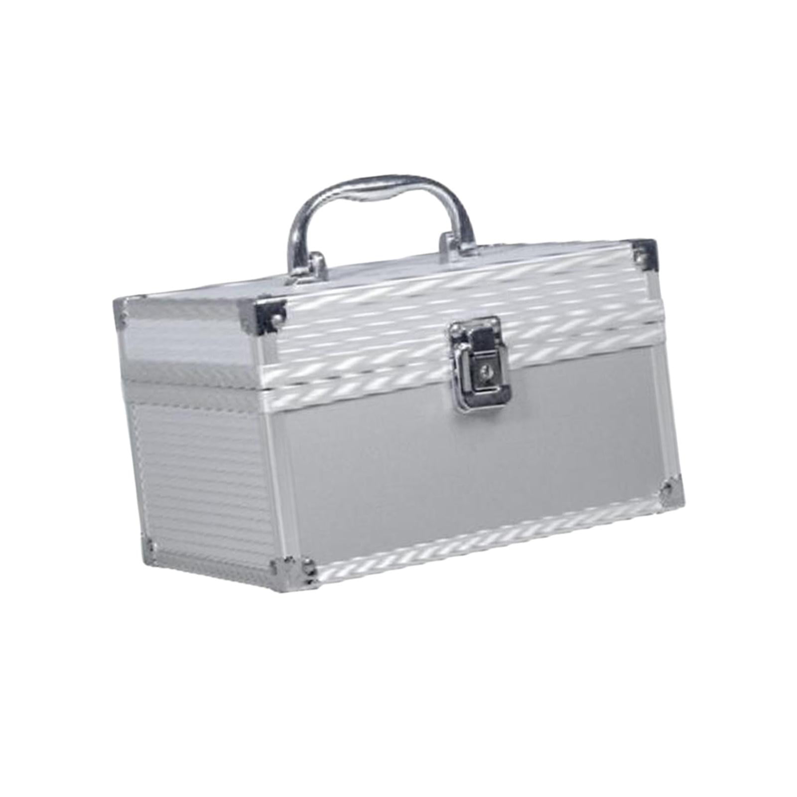 Aluminum Alloy Stamps Lock Box Container Adjustable Compartments with ...