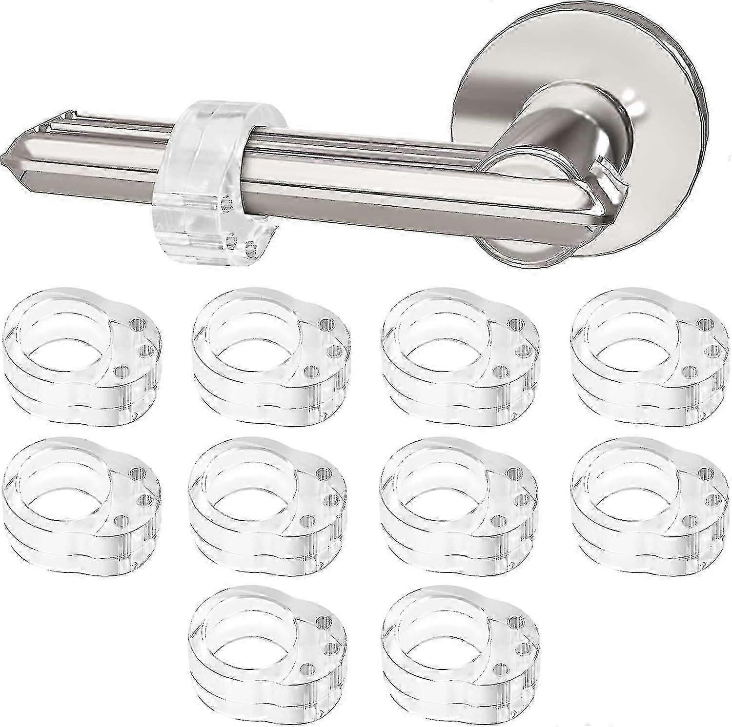10 Pcs Door Handle Bumpers, PVC Door Handle Guard Transparent Door ...