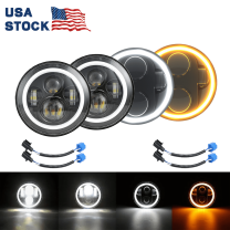 5.75" 5-3/4 inch LED Headlights 4PCS, Sealed Beam Headlamps with Hi-Lo ...