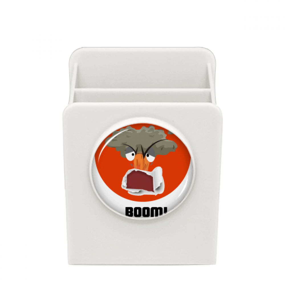 Angry Red Emotion Volcano Eruption Desk Pencil Holder Cup Pen Organizer ...