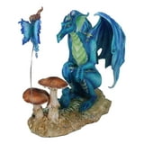 Amy Brown Strange Encounter Blue Dragon With Toadstool Pixie Fairy ...