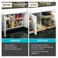 Solid Wood Pull-Out Drawer Organizer for Cabinets, Gliding Soft Close ...