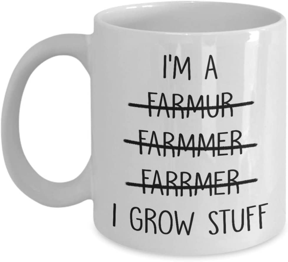 Farmer Mug I'm A Farmer I Grow Stuff Coffee Mug Farmer Appreciation ...