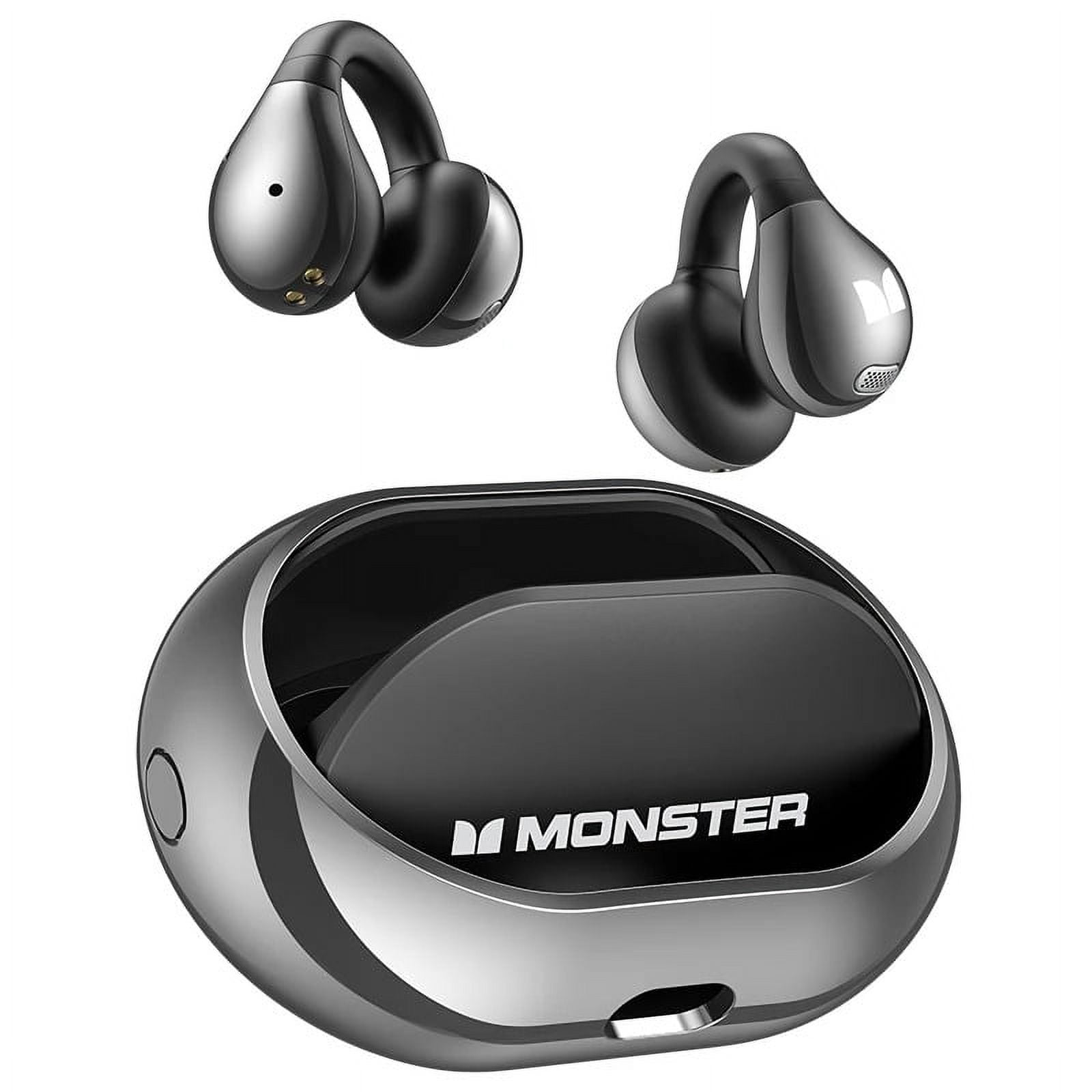 Monster Wireless Headphones Clip-on Earbuds Bluetooth 5.4 Earphone ...
