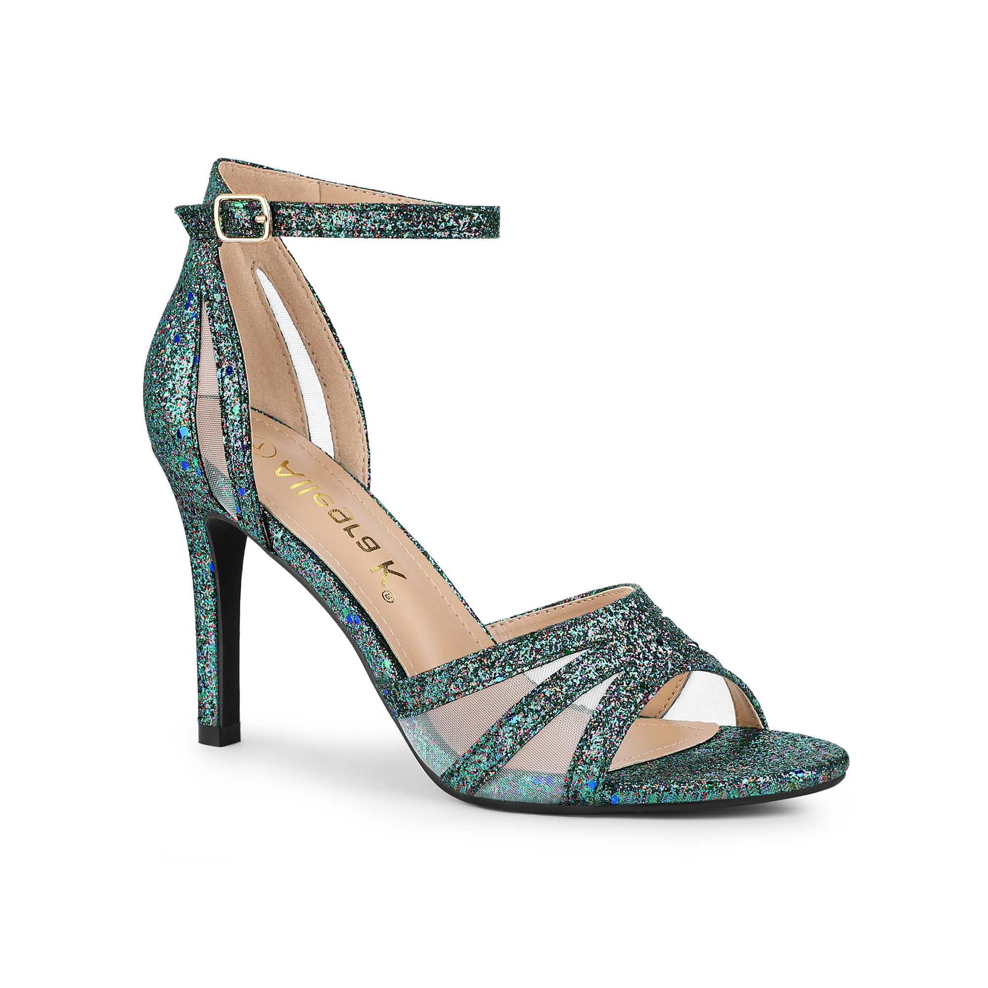 Click here for Blissful Step Womens Shoes Glitter Ankle Strap Buc... prices