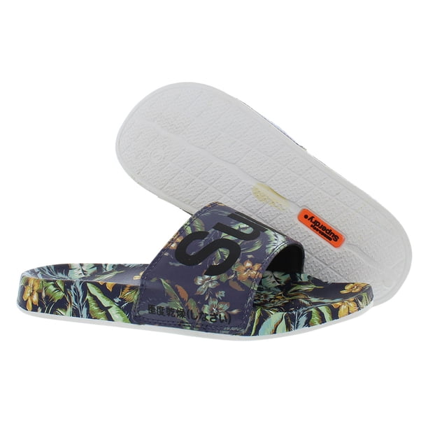 Superdry Slide MF31 Mens Shoes Size S, Color: Black/Grey/Orange ...