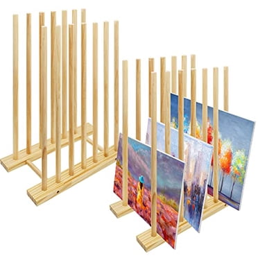 MEEDEN Large Wood Print Rack with Castors - Artist Display and Storage ...