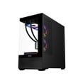 SAMA SV02 ATX Computer Gaming PC Case Mid Tower Black with 3 ARGB Fans ...