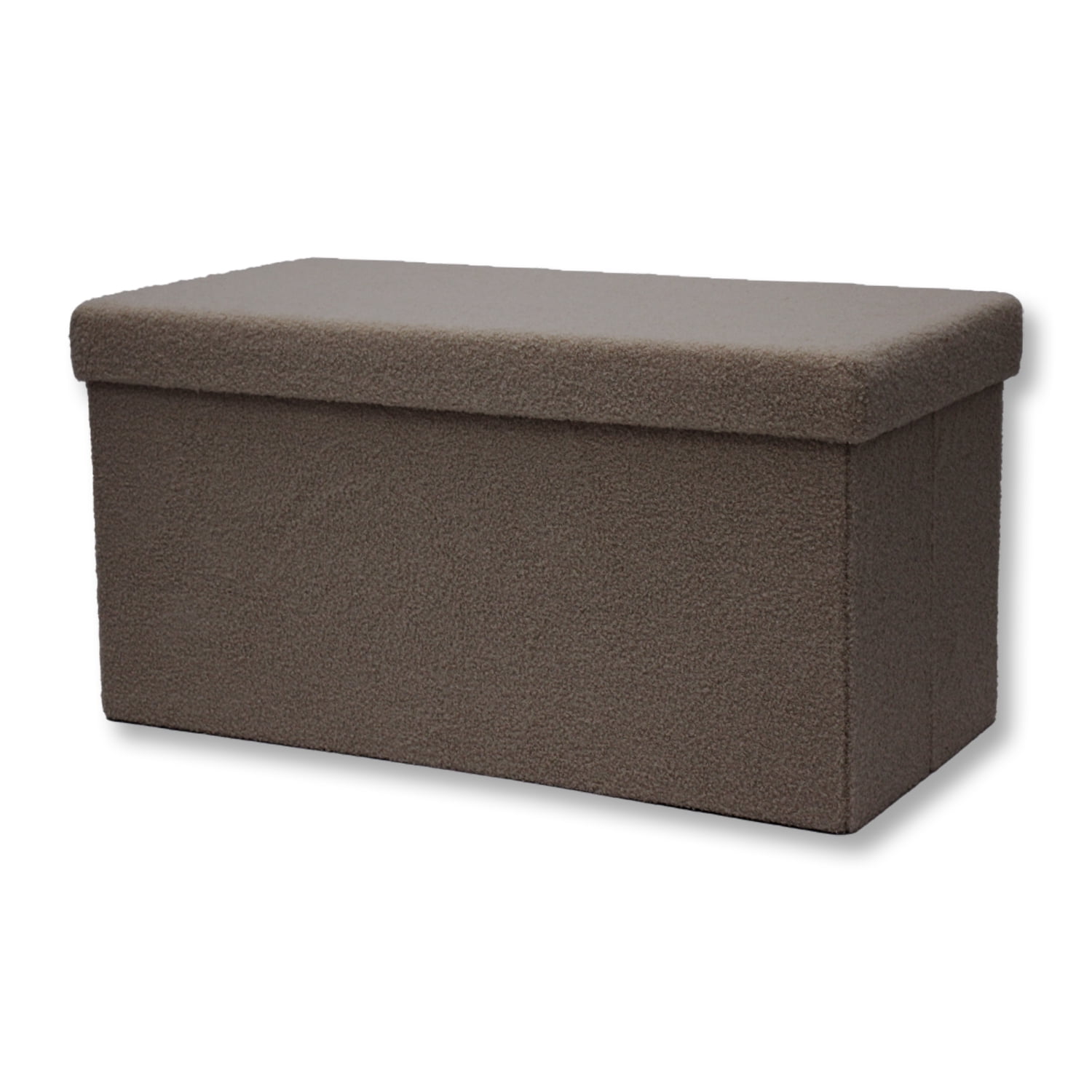 ITY International - Large Plush Fabric Foldable Ottoman/Footrest with ...