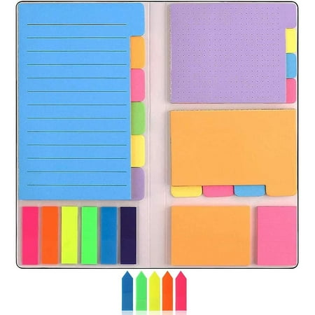 500 Pack Sticky Notes, 7 Types Post It Notes, With Writable Labels ...