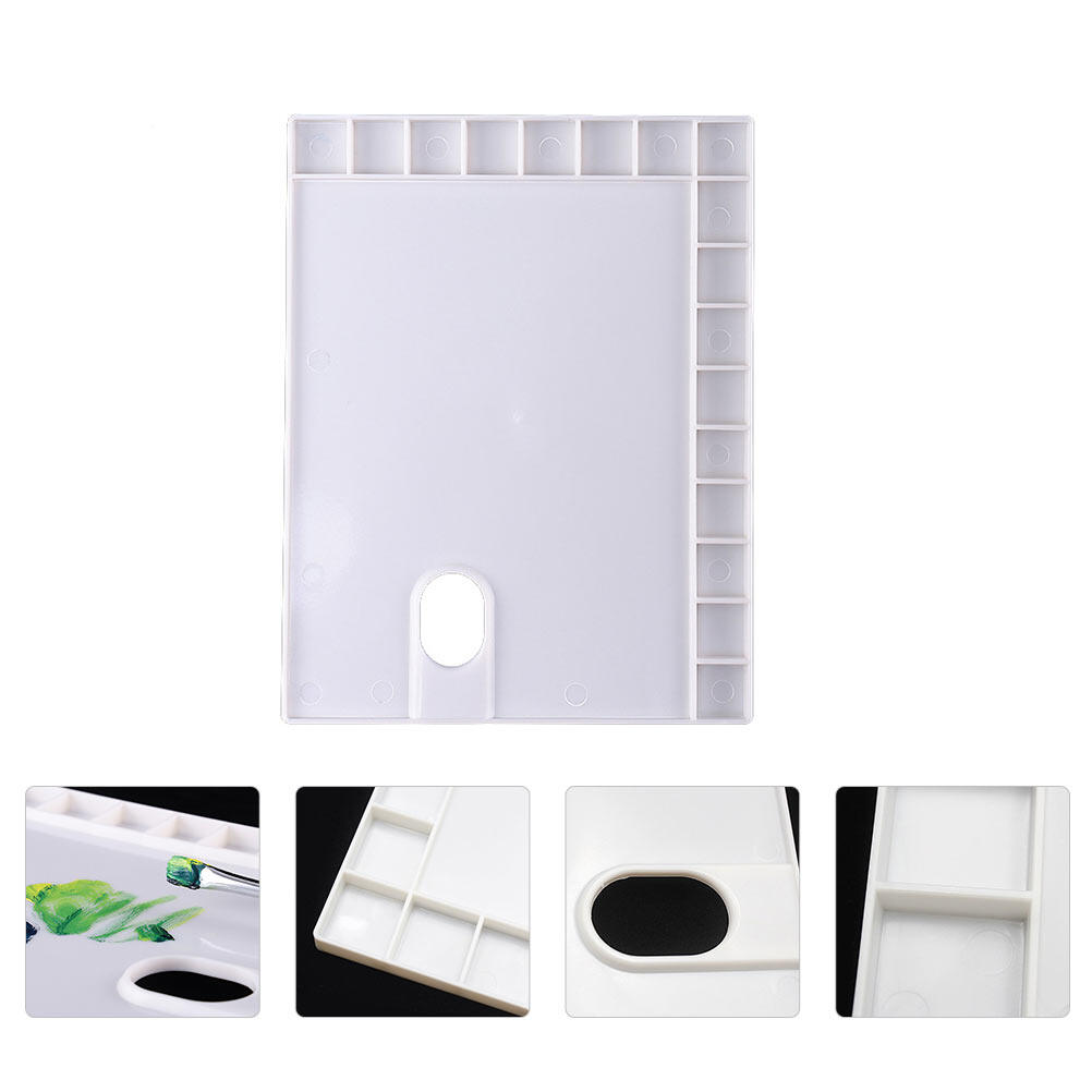 3Pcs 17 Grids Art Paint Mixing Trays Plastic Painting Color Mixing ...