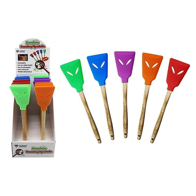 Diamond Visions 11-1843 Silicone Spatula Turner with Bamboo Handle ...