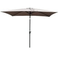 6x9 FT Outdoor Patio Sun Umbrella, Adjustable Tilt Waterproof Yard ...