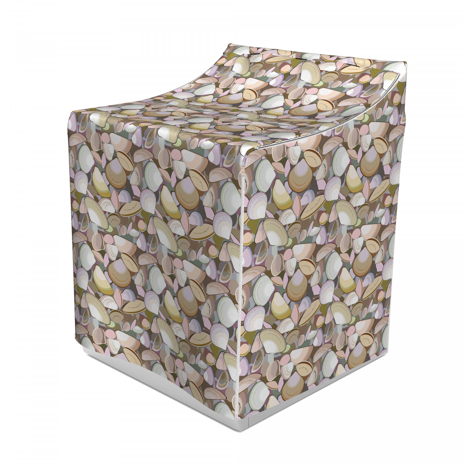 Snail Washer Cover, Colorful Sea Shells Tropical Aquamarine Exotic ...