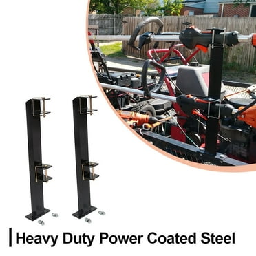 BENTISM 3-Place Weeder Trimmer Rack Holder for Open Landscape Trailer ...