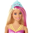 Barbie Dreamtopia Sparkle Lights Mermaid with Blonde & Pink Hair ...