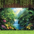 Rainforest 2026 Backdrop Jungle Waterfall Rainbow Vacation Religious ...