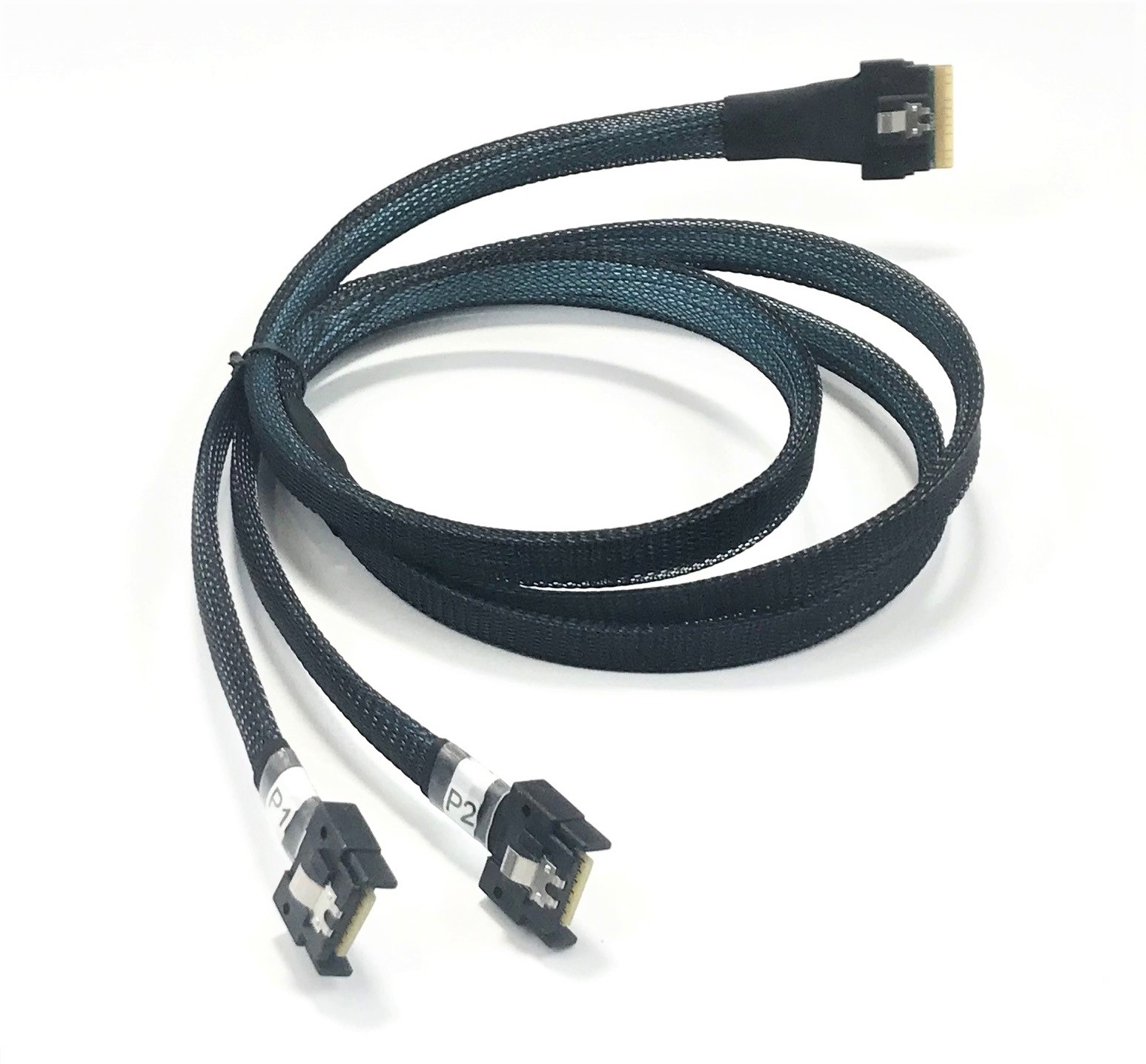 SlimSAS 8i to 2 X MCIO 4i 38P Cable 1 Meter - Walmart.com