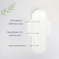 Veeda Natural Cotton Night Pads for Women - Overnight Heavy Flow ...