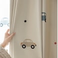 Cartoon Car Printed Blackout Curtains for Kids Room Nursery Privacy ...
