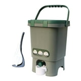 15L Kitchen Waste Compost Bucket Portable Durable Trash Can Sealed ...