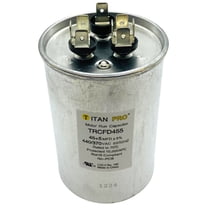 TRCFD455, Packard Titan Pro Round Run Capacitor, 45+5 Mfd, 440-370 VAC ...