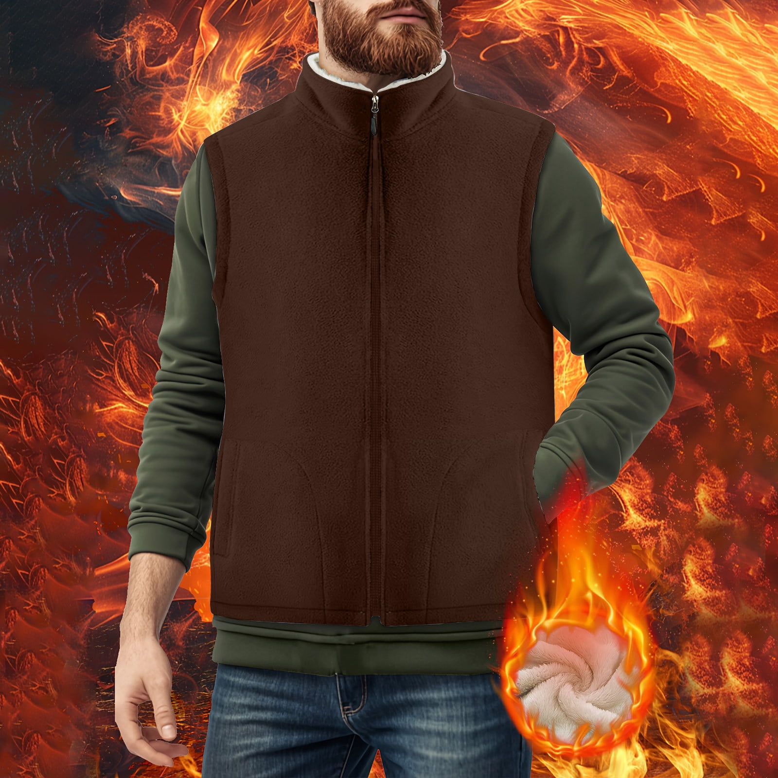 Click here for Wiyuqeen Mens Polar Fleece Vest Lightweight Sleeve... prices