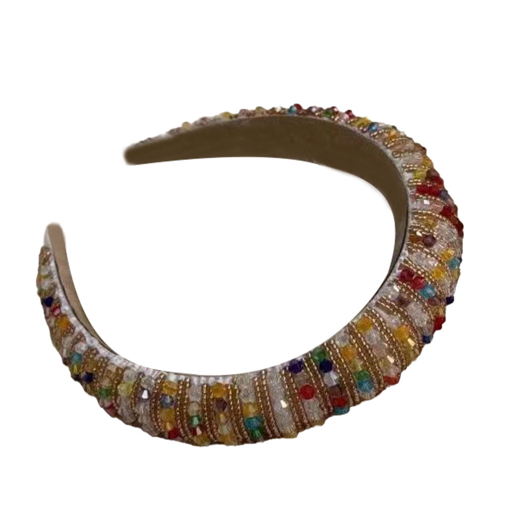 Thinsont Hairbands Beaded Crystal Rhinestone Headpiece Bohemian Fashion