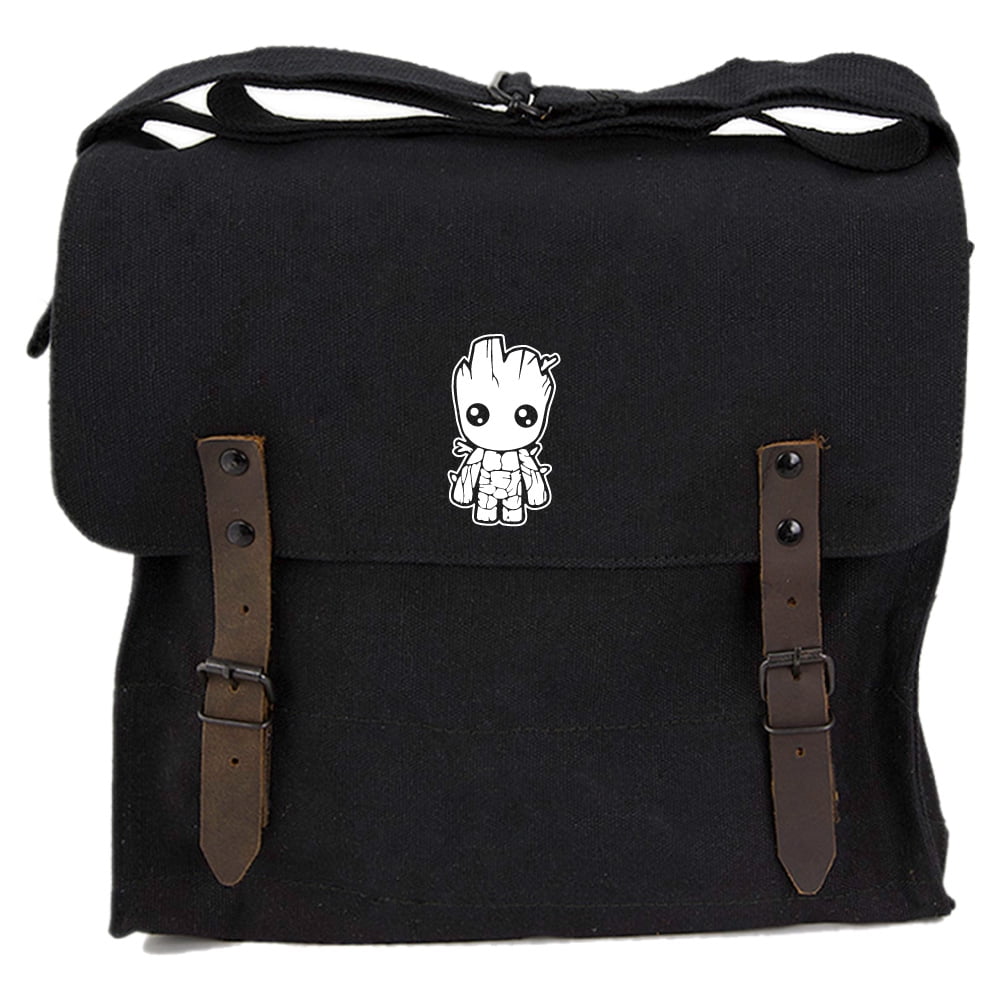 Baby Groot Guardians of the Galaxy Canvas Medic Shoulder Bag, Black ...