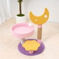 23.5 Inch Moon and Star Cat Tree with Condo and Scratching Post ...