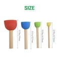 Foam Pouncer Assortment-Sponge Painting Stippler Set 24/-Foam Brush ...