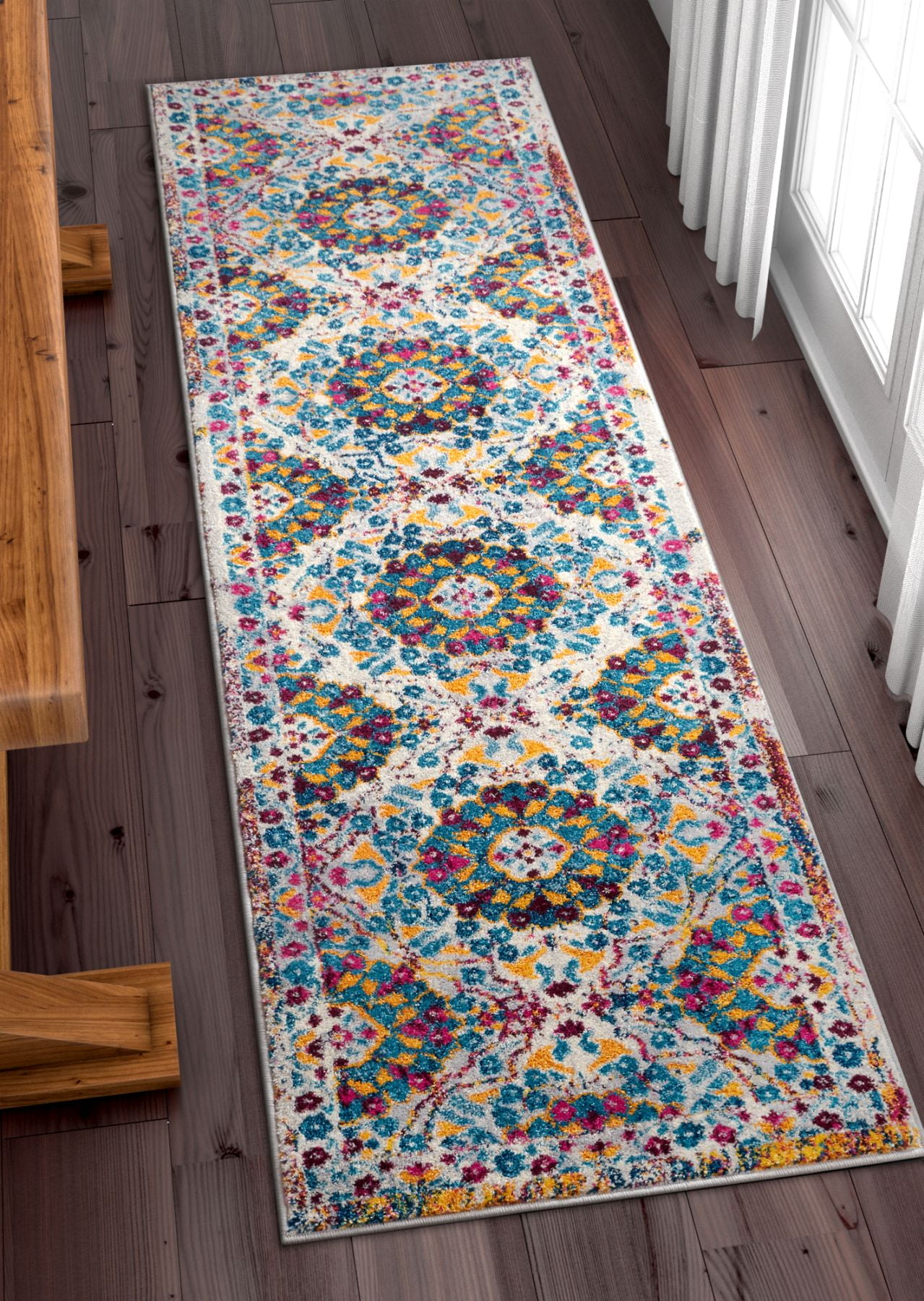 Well Woven Laurent Topeka 2'3" x 7'3" Runner Modern Vintage Suzani ...