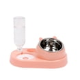 Automatic Pet Bowl Feeder, Pet Basin Drinking Station Double Bowl ...