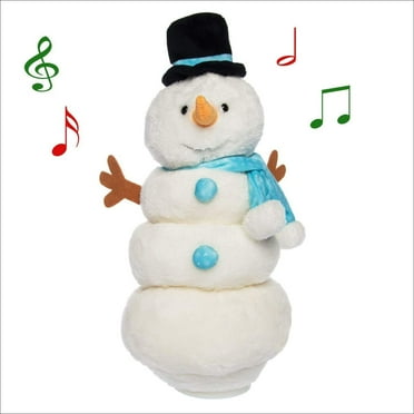 Singing Holiday Stuffed Christmas Reindeer Toy Plays Jingle Bells Xmas ...