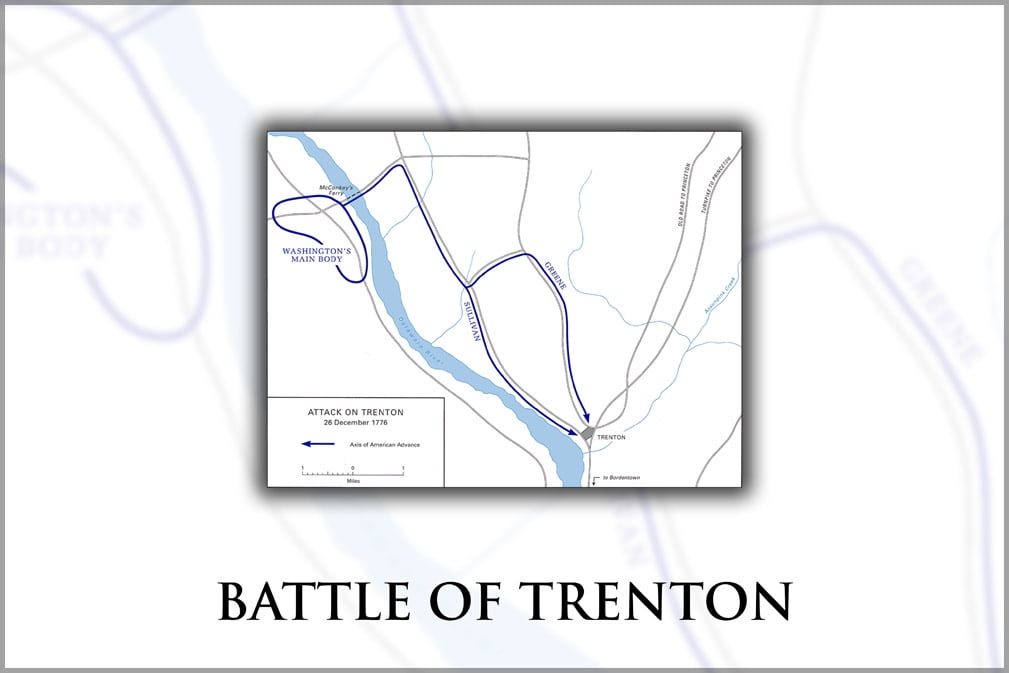 24"x36" Gallery Poster, battle of trenton map - Walmart.com